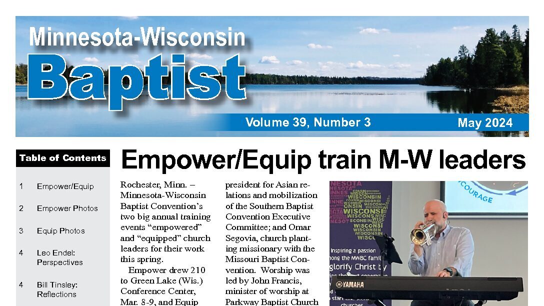 Minnesota-Wisconsin Baptist Convention Inspiring a passion among the ...